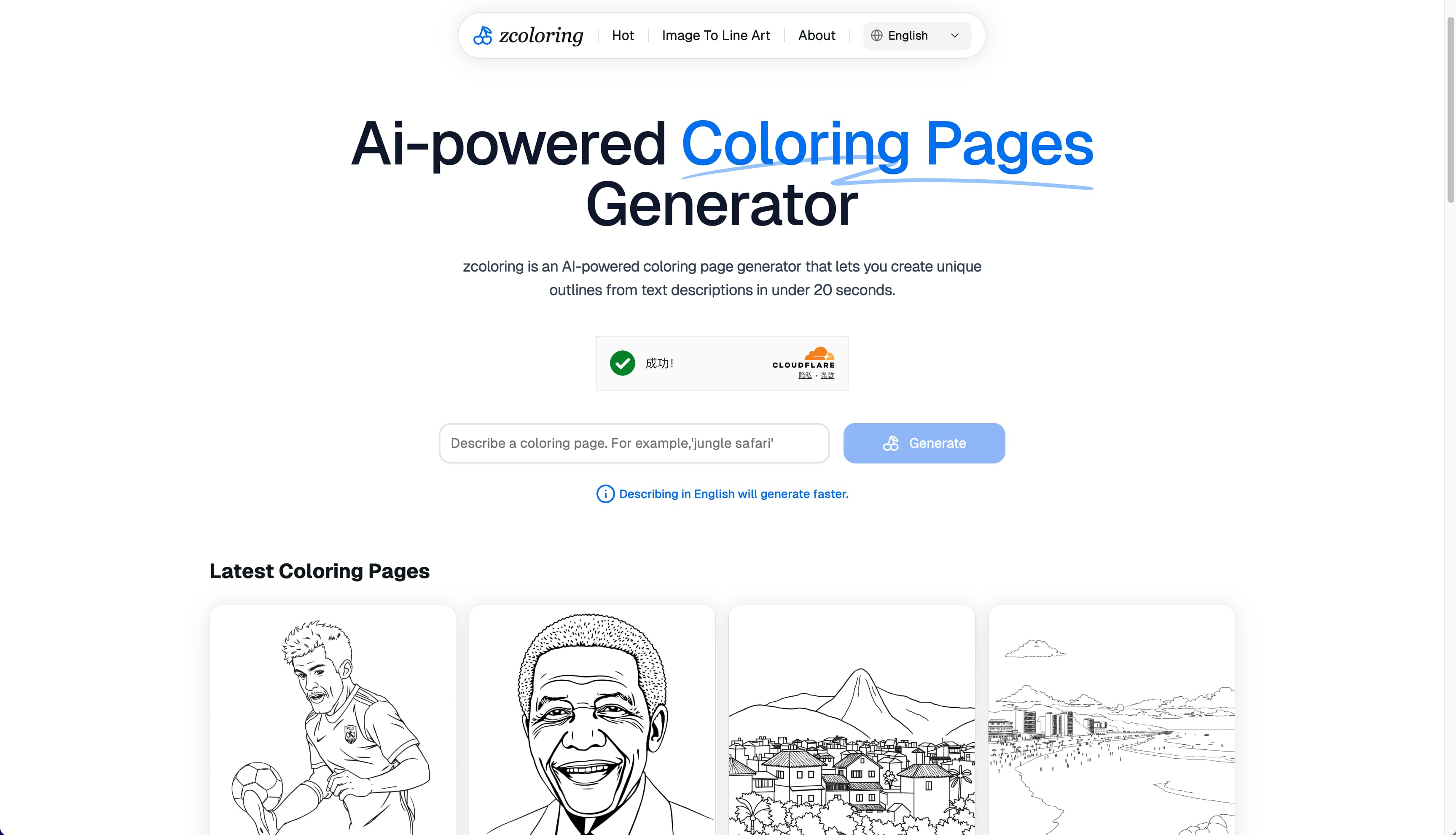 Free ai coloring pages generator - No SignUp | Open-Launch