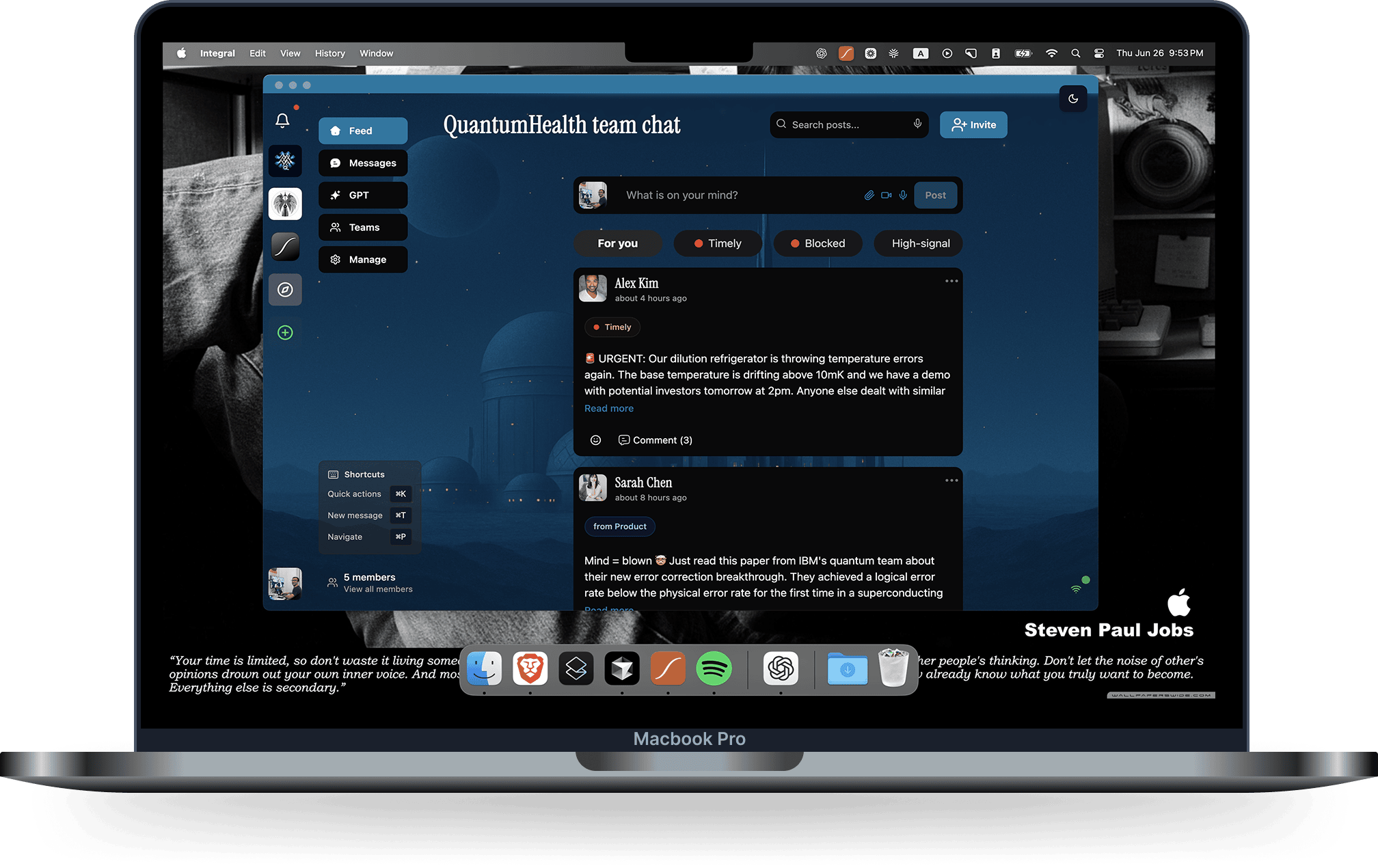 Integral: AI-native Slack alternative | Open-Launch