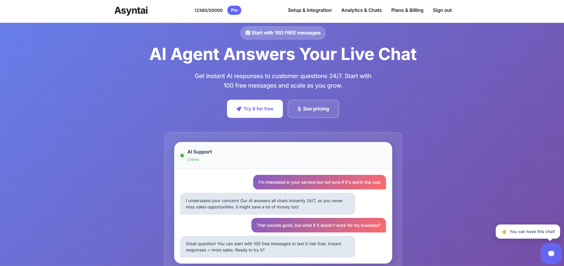 Asyntai | Open-Launch